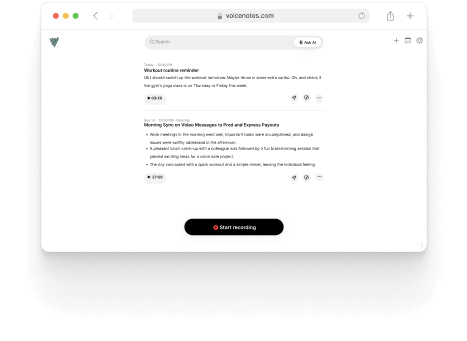 Voicenotes: AI Notes and Meetings